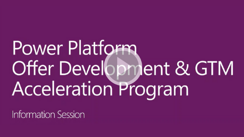 Power Platform GTM Acceleration Program